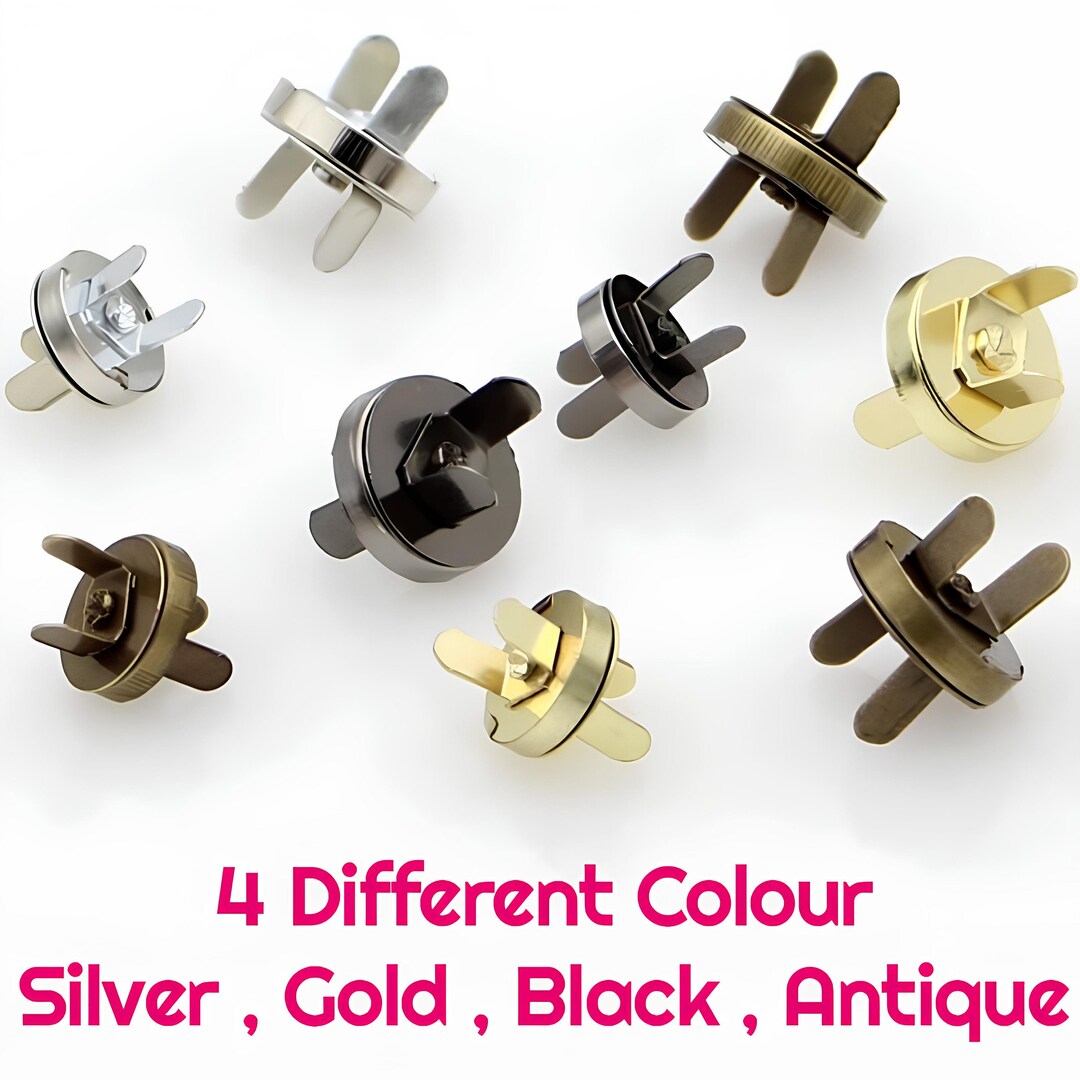 Magnetic Snaps 18mm for Handbag Clasp Button Metal Purse Snap Clause ...