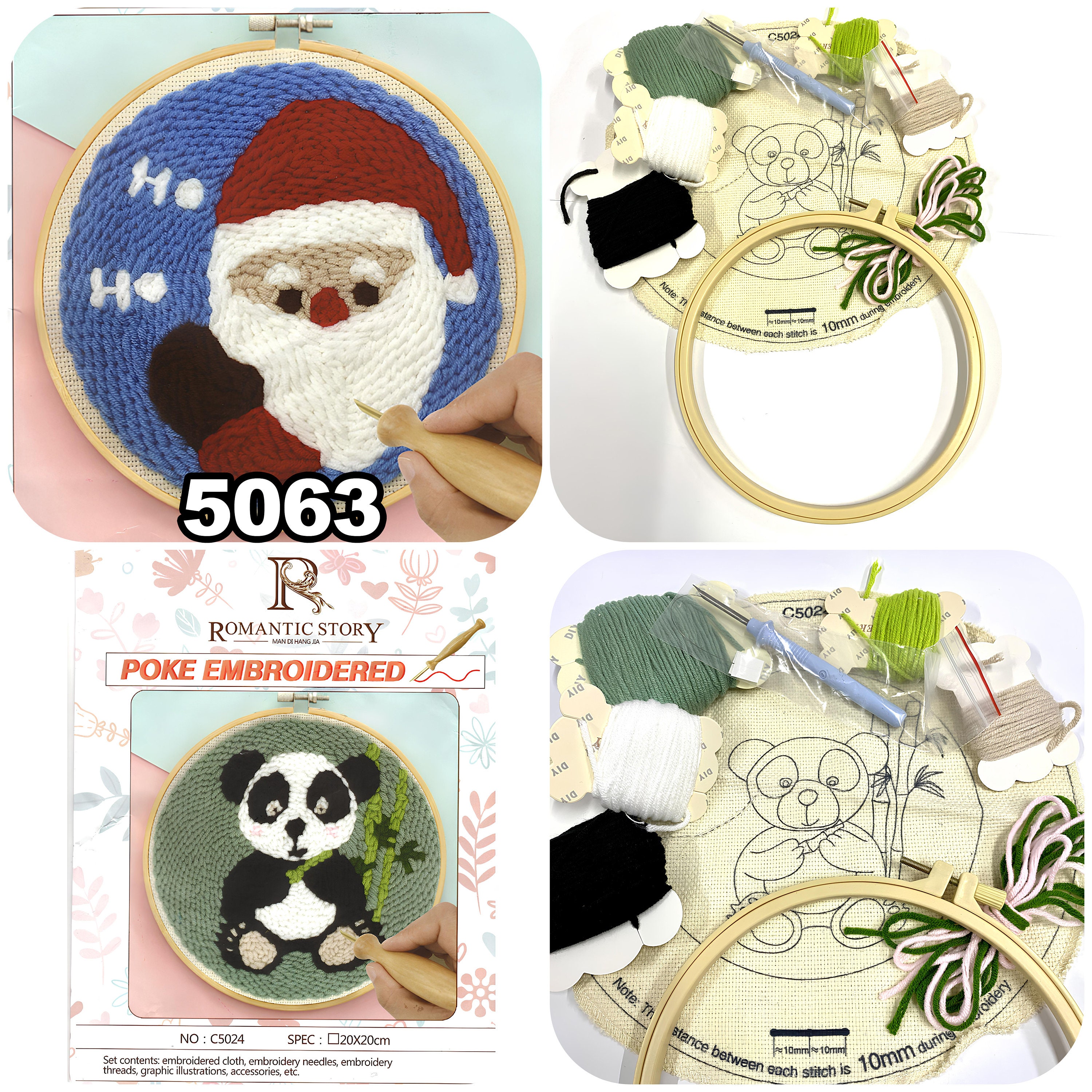 Punch Needle Kit Beginner Punch Knitting Kit for Adult Punch - Etsy