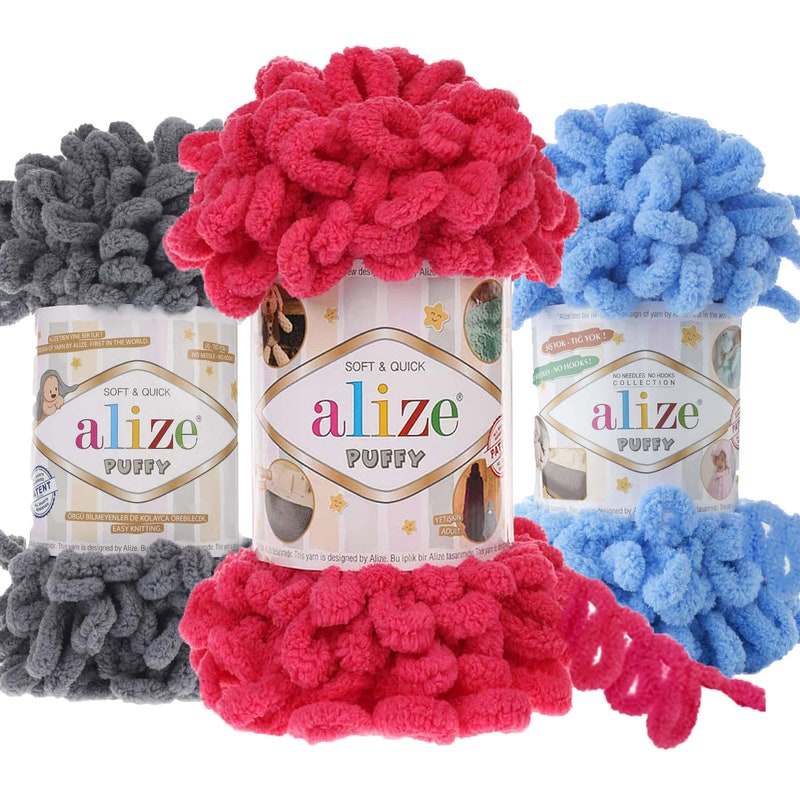 Alize Puffy Yarn - Etsy