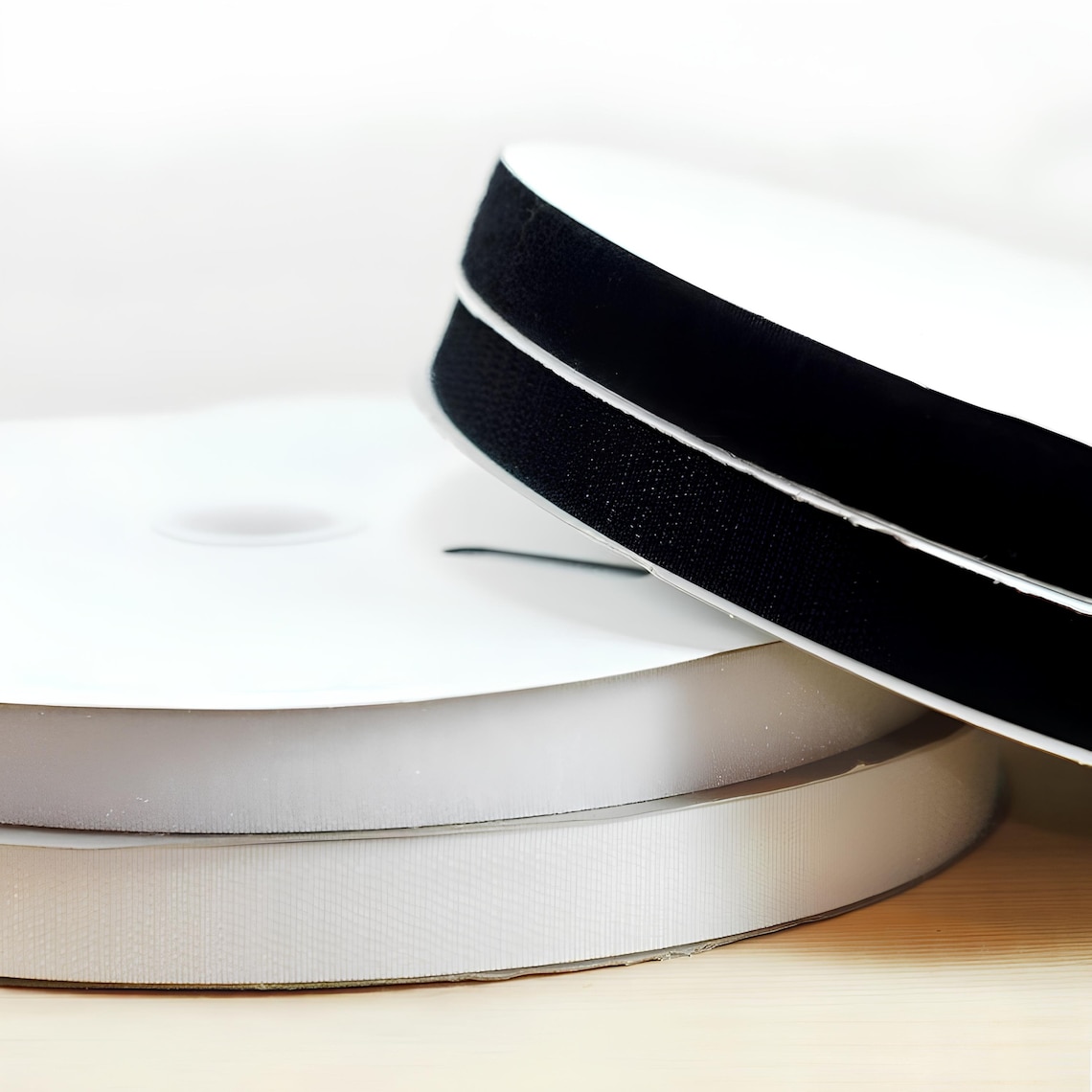 Sew-on Hook and Loop Fastening Tape Black or White Sew on Hook and Loop ...