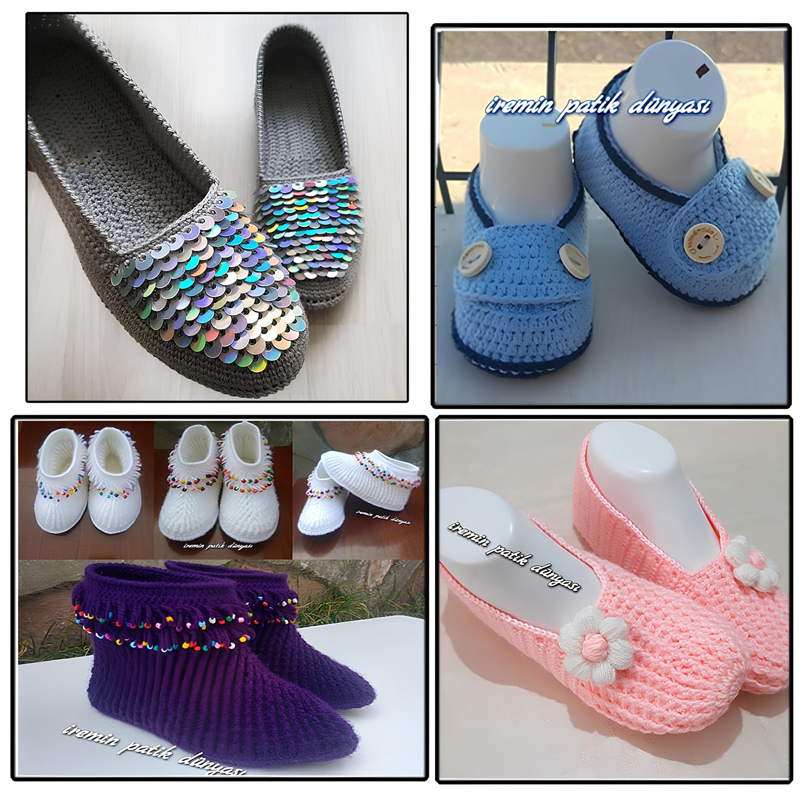3-layer Shoe Soles for Crochet EVA Rubber Soles for Baby Booties Sole ...