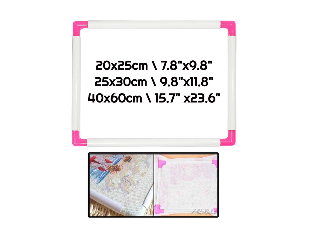 Plastic Clip Embroidery Frame for Cross Stitch Punch Needle Hoop ...