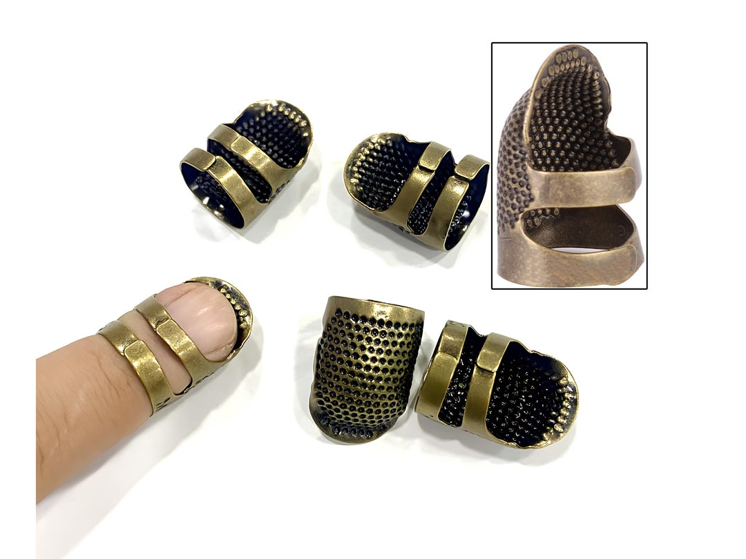 Sewing Thimble Finger Protector Finger Metal Shield Protector Pin ...