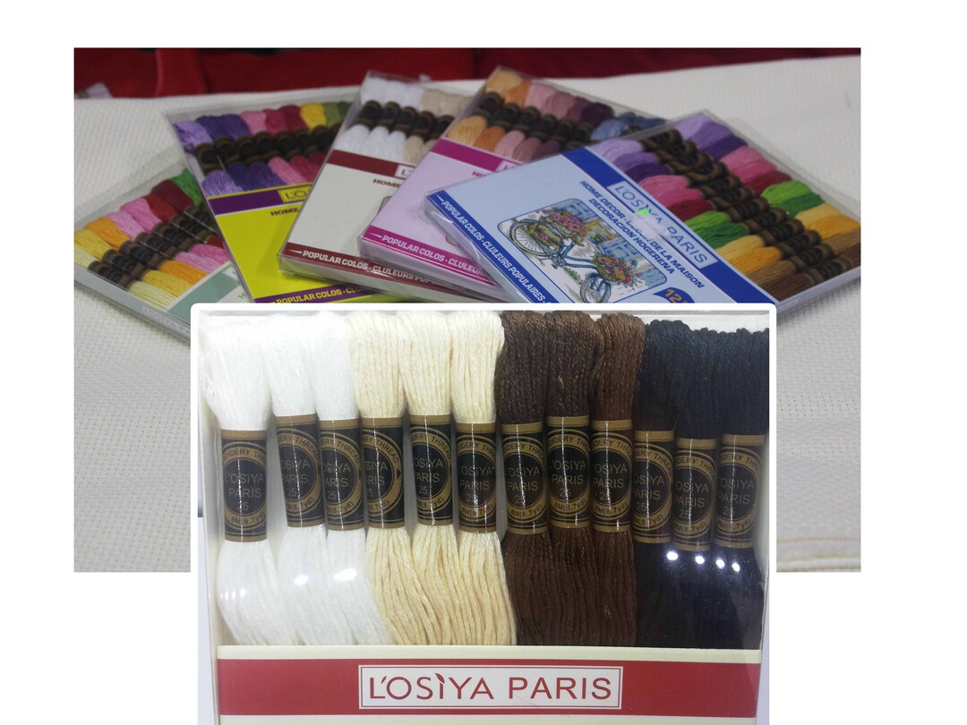 12 PCS Mouline Embroidery Floss Kit for Friendship Bracelet Mouline ...