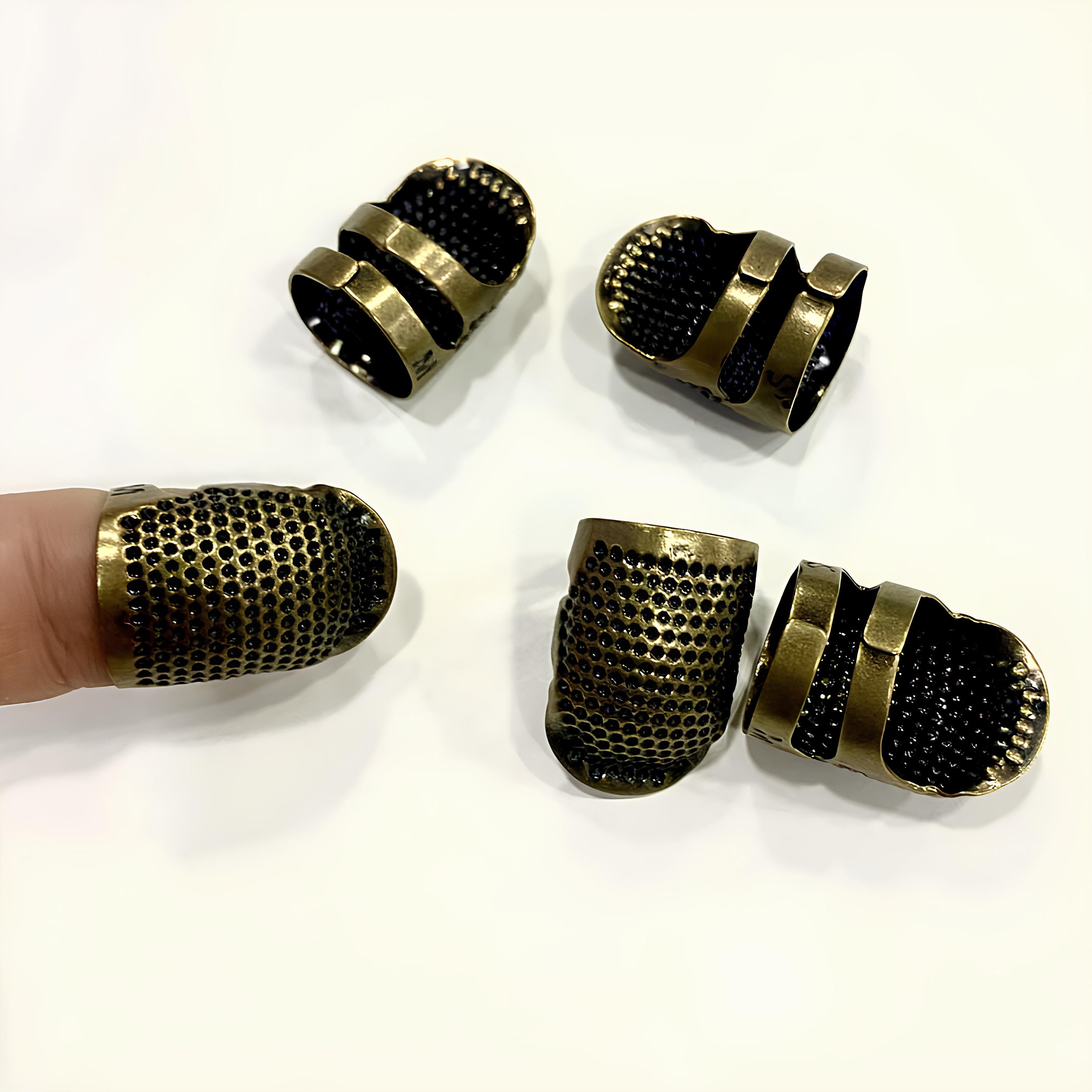 Sewing Thimble Finger Protector Finger Metal Shield Protector Pin ...