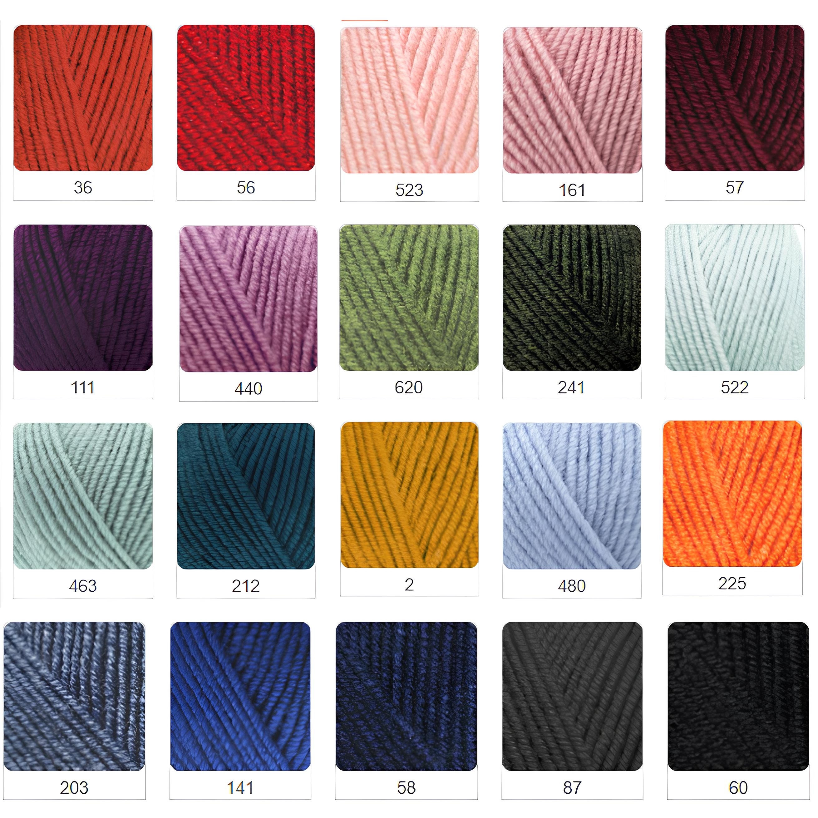 Alize Superlana Midi Knitting Yarn for Needlework Crochet Wool - Etsy