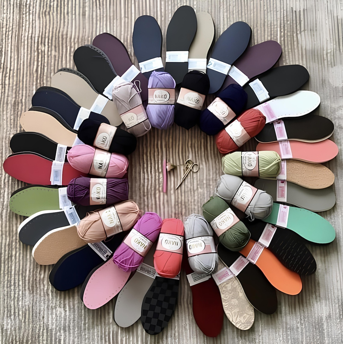 3-layer Shoe Soles for Crochet EVA Rubber Soles for Baby Booties Sole ...