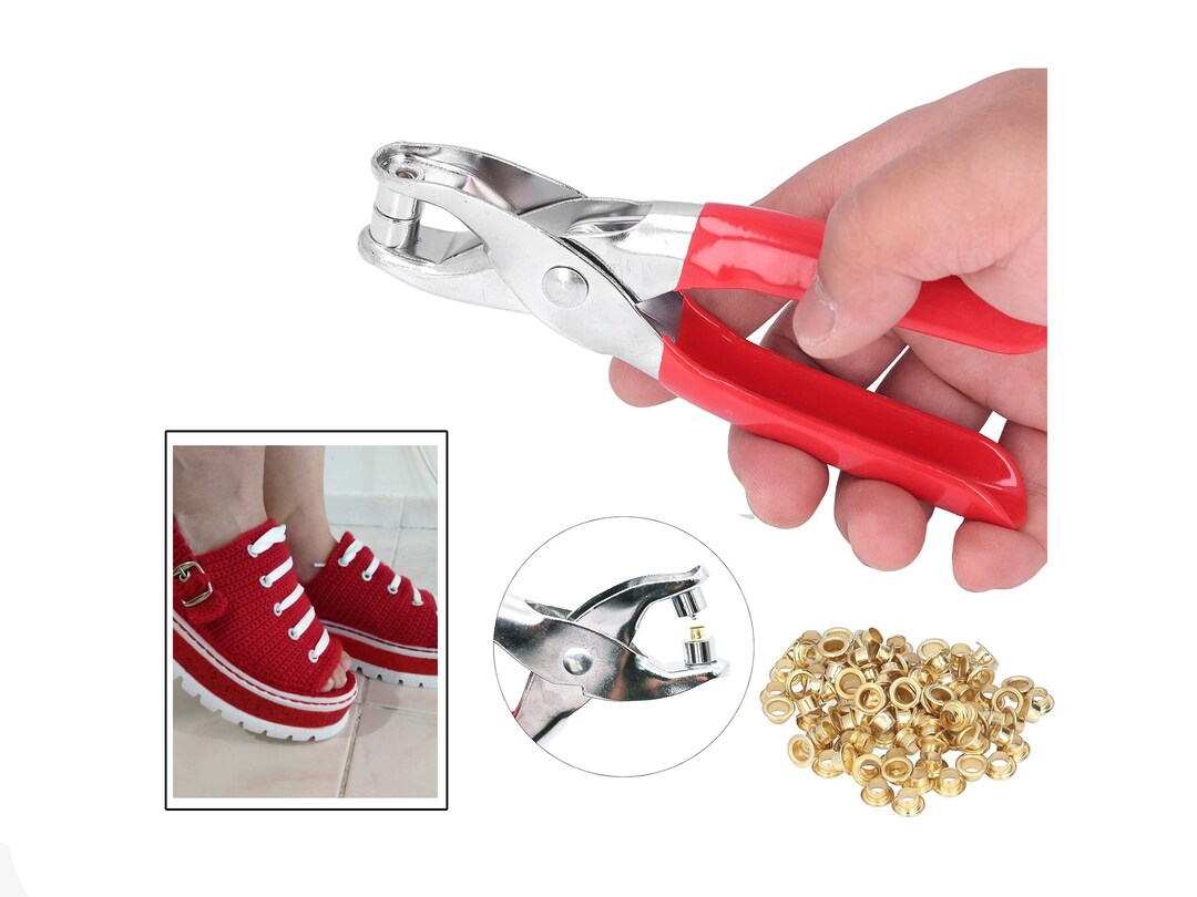 Hole Punch Plier With Eyelets Grommets for Making Hole Fixing Eyelets ...