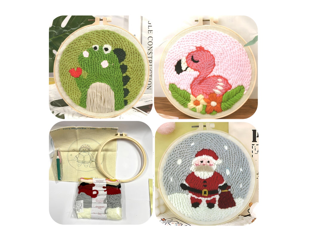 Punch Needle Kit Beginner Punch Knitting Kit for Adult Punch Starter ...