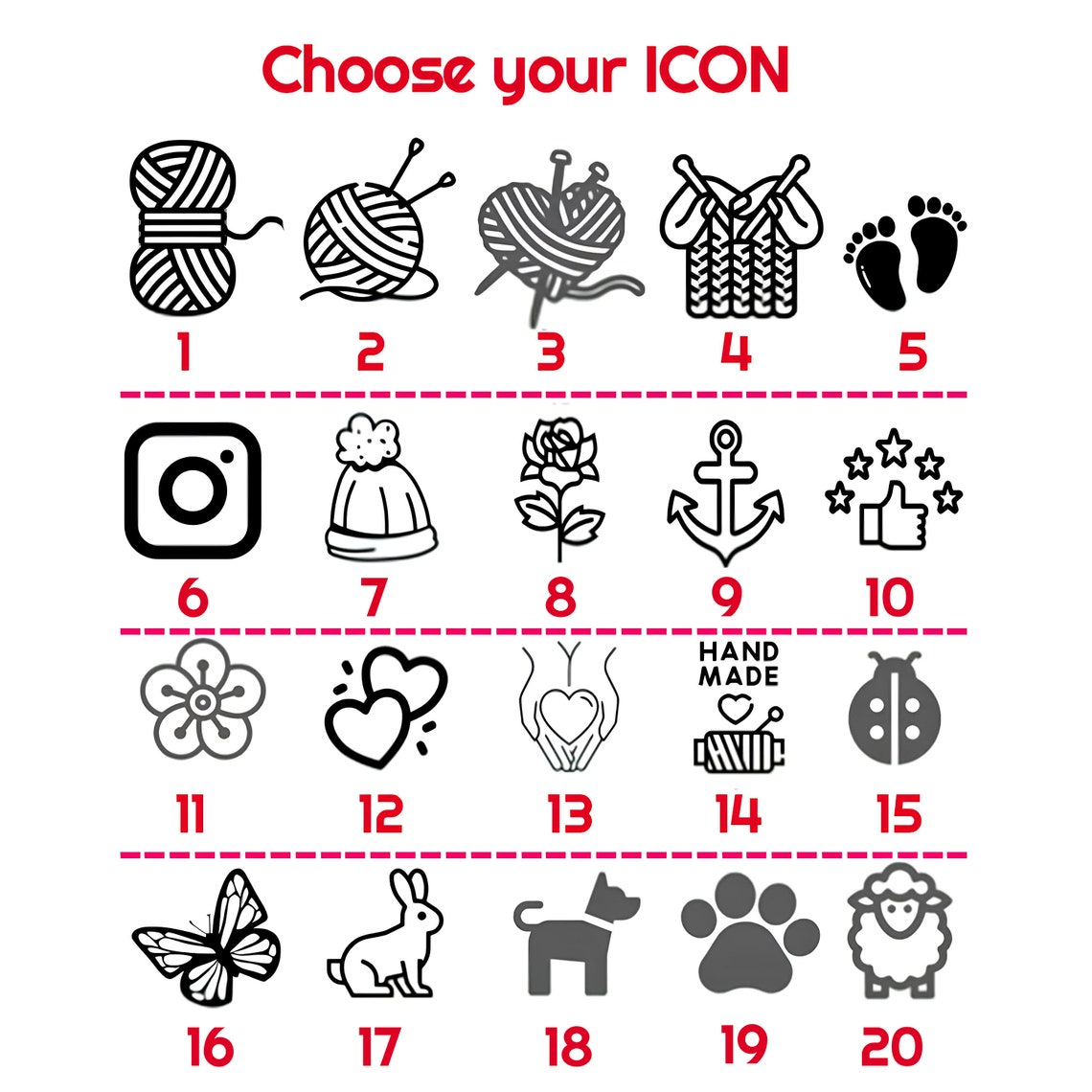 100 Pcs Personalized Sewing Label for Handmade Knitting Label - Etsy