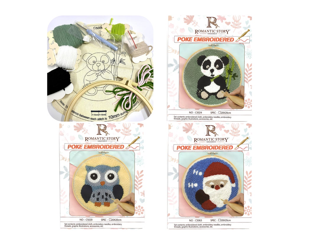 Punch Needle Kit Beginner Punch Knitting Kit for Adult Punch Starter ...