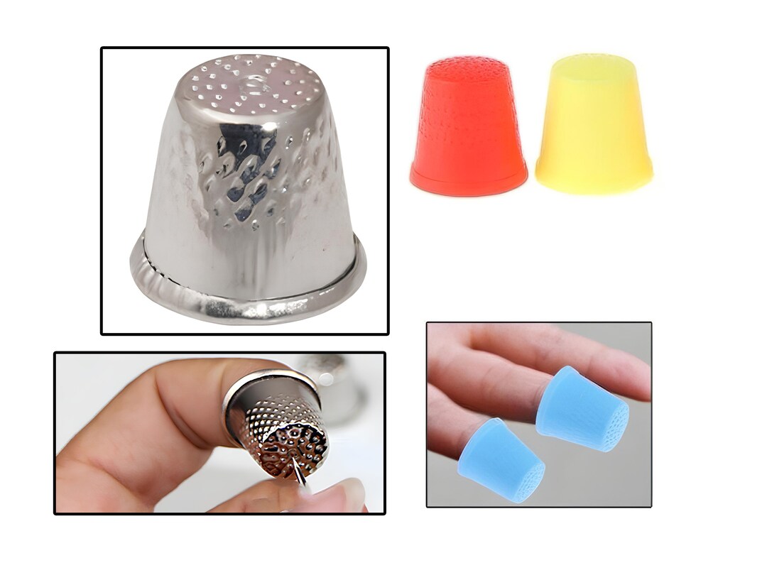 Sewing Thimble Finger Protector Finger Metal Shield Protector Pin ...
