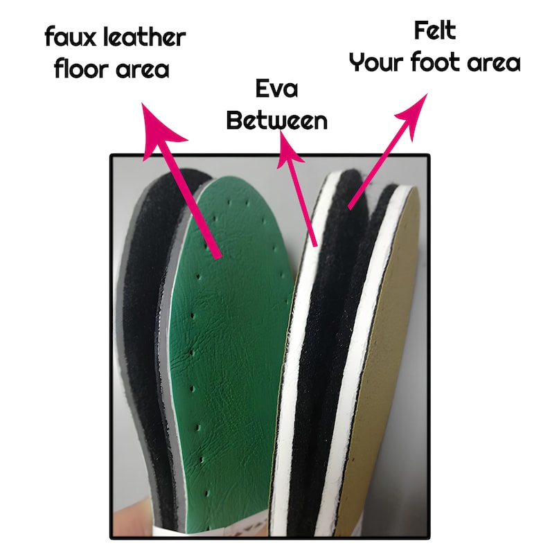 3-layer Shoe Soles for Crochet EVA Rubber Soles for Baby Booties Sole ...
