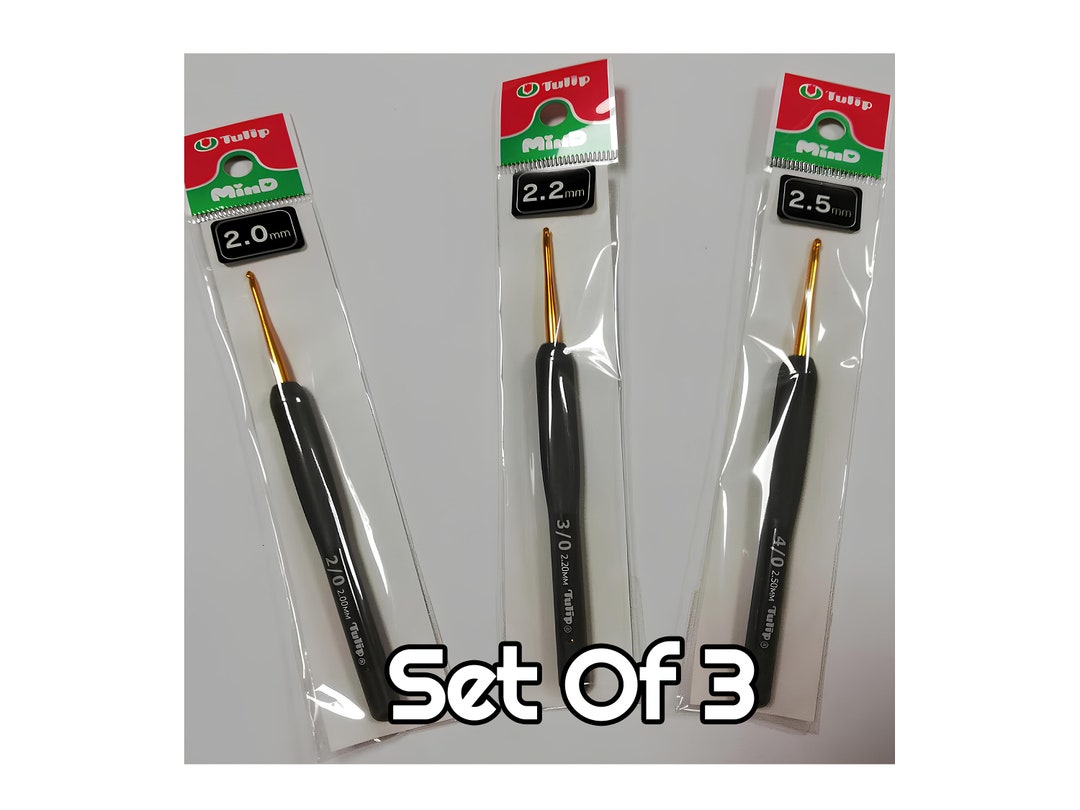 Set of 3 Tulip Etimo Mind Crochet Hook Set for Amigurumi Hooks Black ...