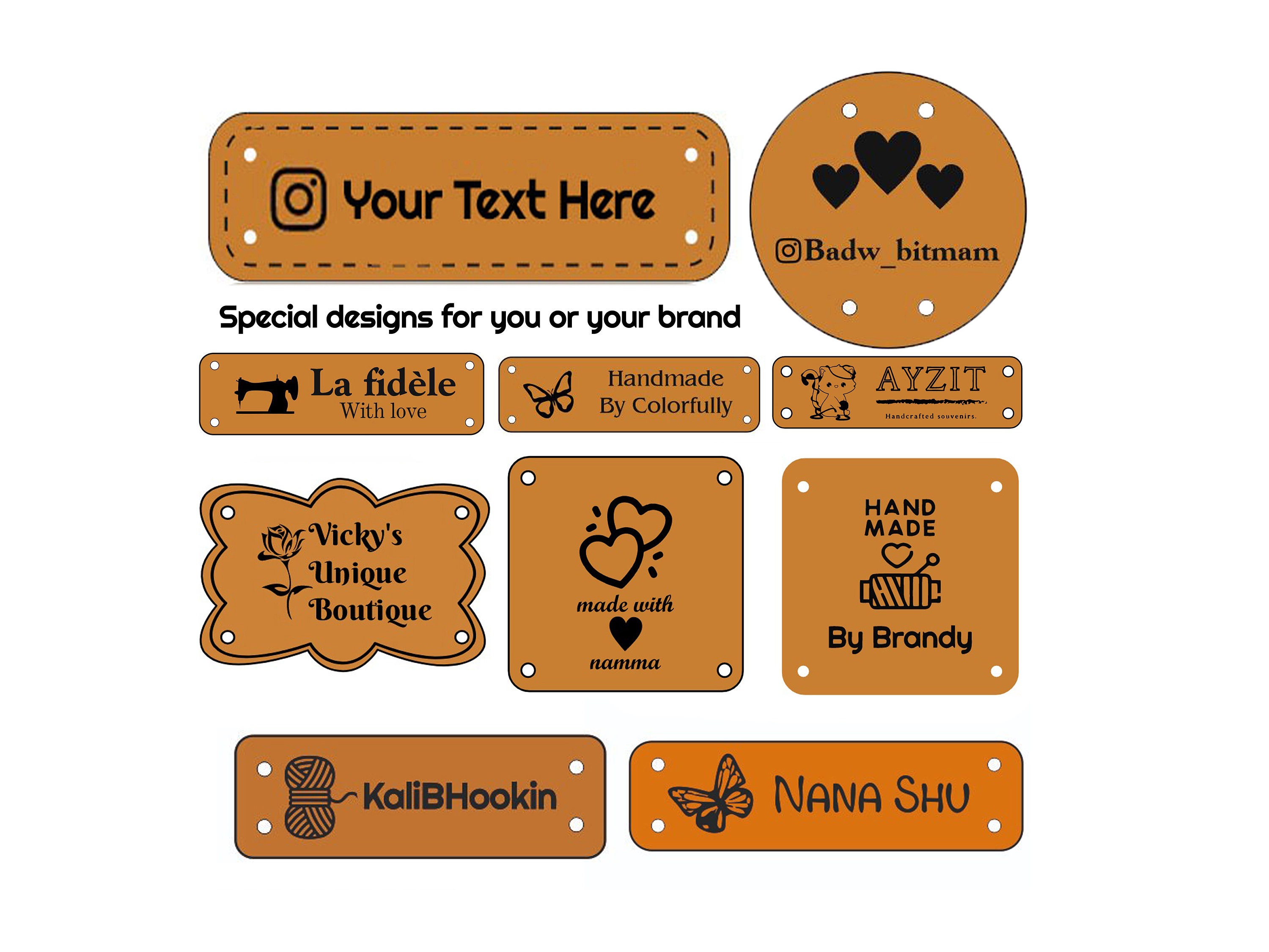 100 Pcs Personalized Sewing Label for Handmade Knitting Label - Etsy