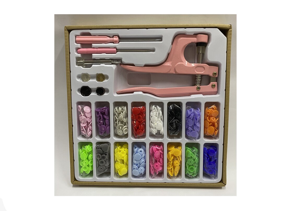 Set of Snap Fastener BIG Pliers Sets With Color Snap Buttons for ...