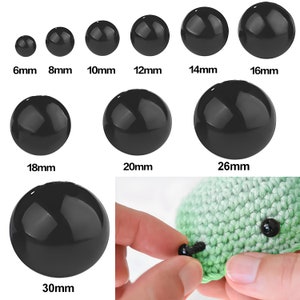 Safety Eyes for Amigurumi Safety Eyes for Crochet Animal Eyes Crochet ...