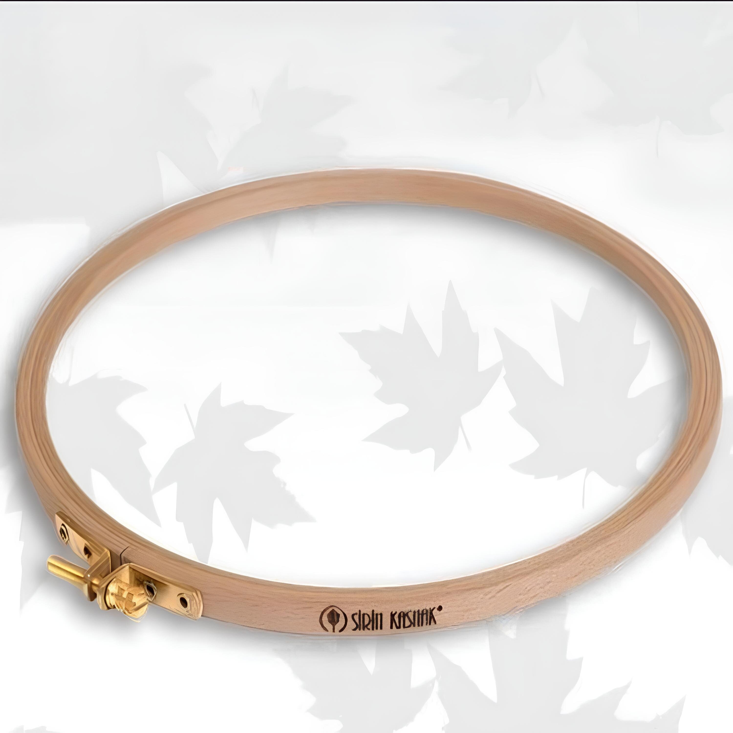 Şirin Wooden Embroidery Punch Needle Screw Hoop for Cross Stitch Punch ...