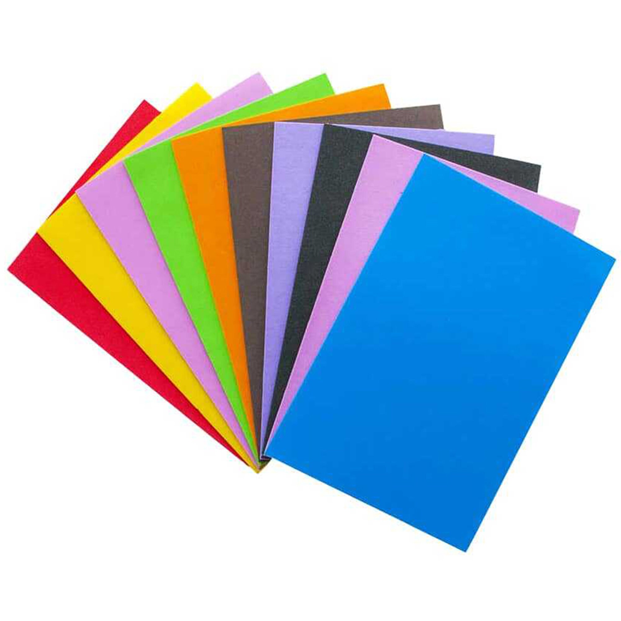 10 PCS Foam Sheets Crafts 9X12 Inch 10 Colors 2mm Eva Color Craft Foam ...