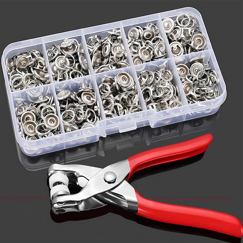 Snap Fastener Pliers Buttons Sets With Box for Clothes Sewing Buttons ...