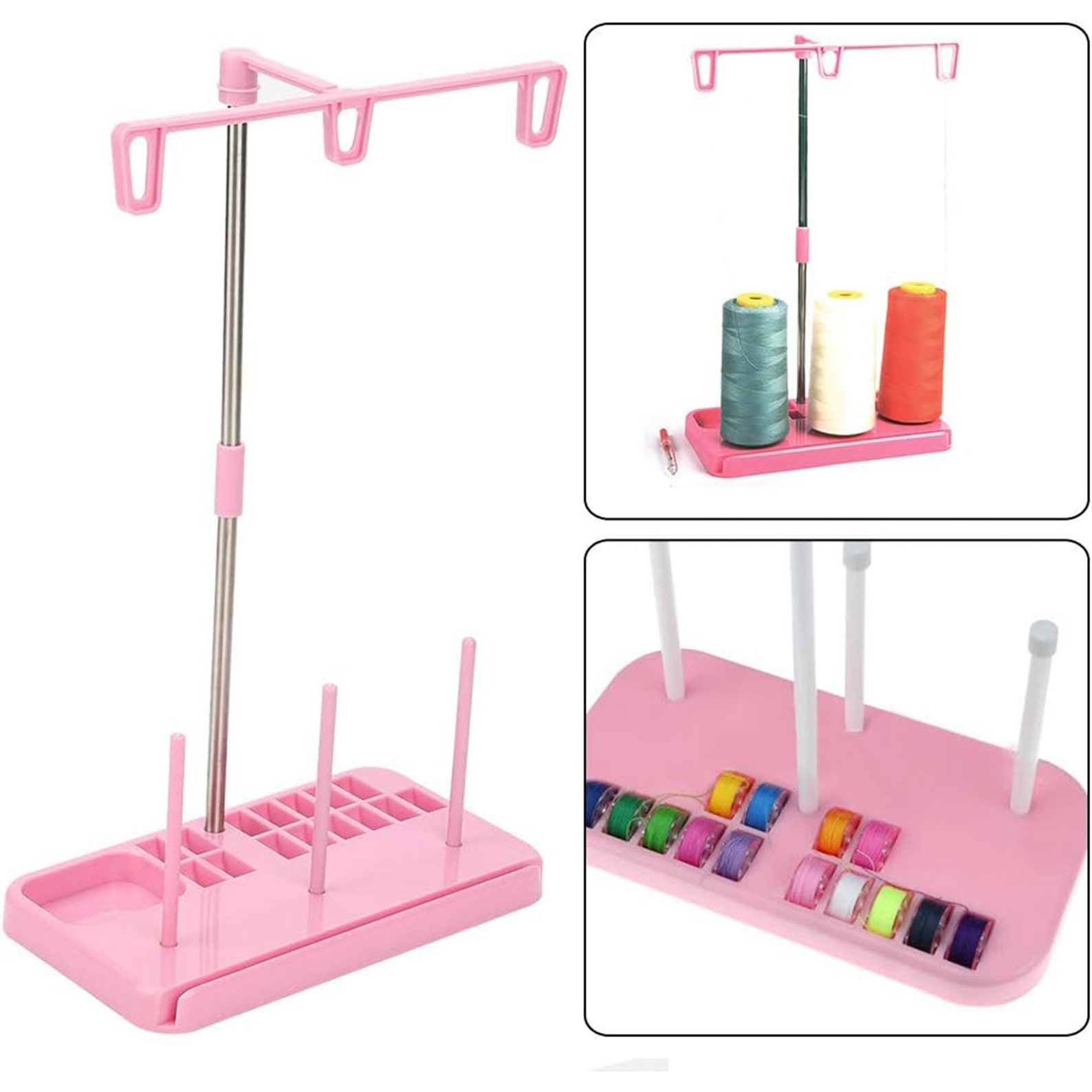 Yarn Holder Stand Knitting and Crochet Supplies Organizer Revolving ...