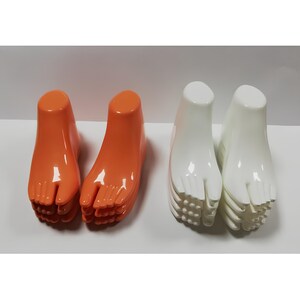 1 Pairs Mannequin Foot for Knitted Booties Shoe Stretcher Socks Display ...