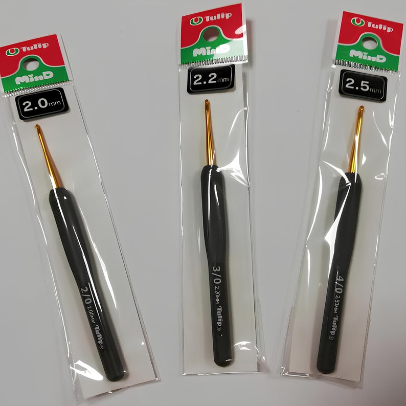 Set of 3 Tulip Etimo Mind Crochet Hook Set for Amigurumi Hooks Black ...