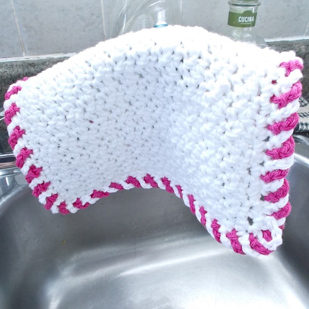 Handmade Crochet Pattern for Griddle Stitch Dishcloth With Customizable ...