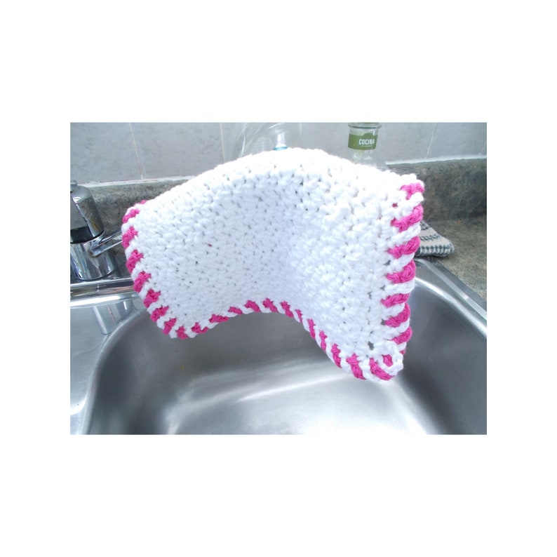 Crochet Pattern for Griddle Stitch Dishcloth With Customizable Chain ...