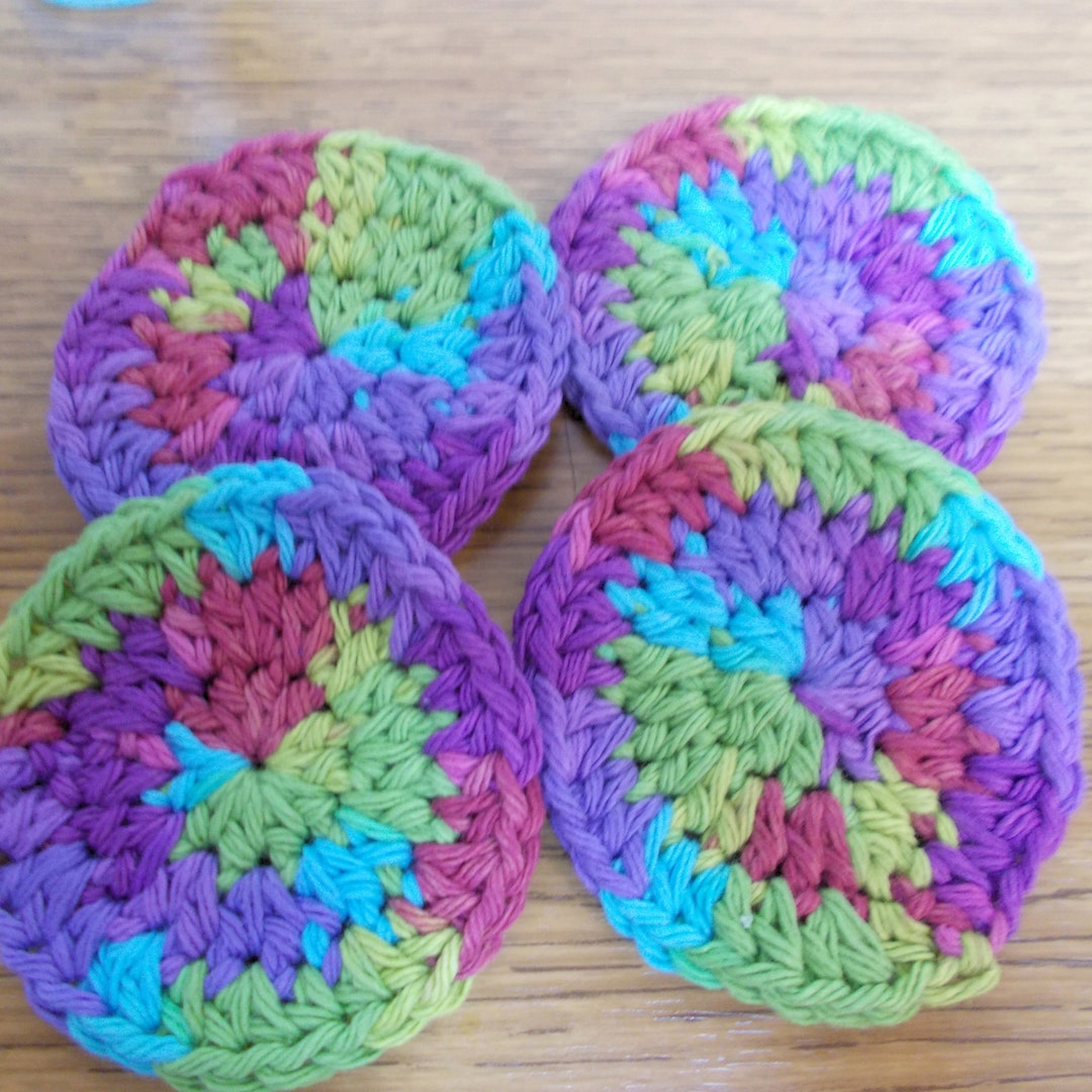 Cotton Face Scrubbies- 4 Pk 100% Cotton - Etsy