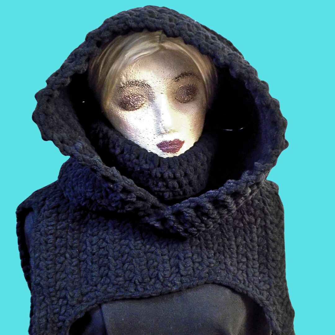 Luxurious Velvety Black Matrixx Hood Cold Weather Essential - Etsy