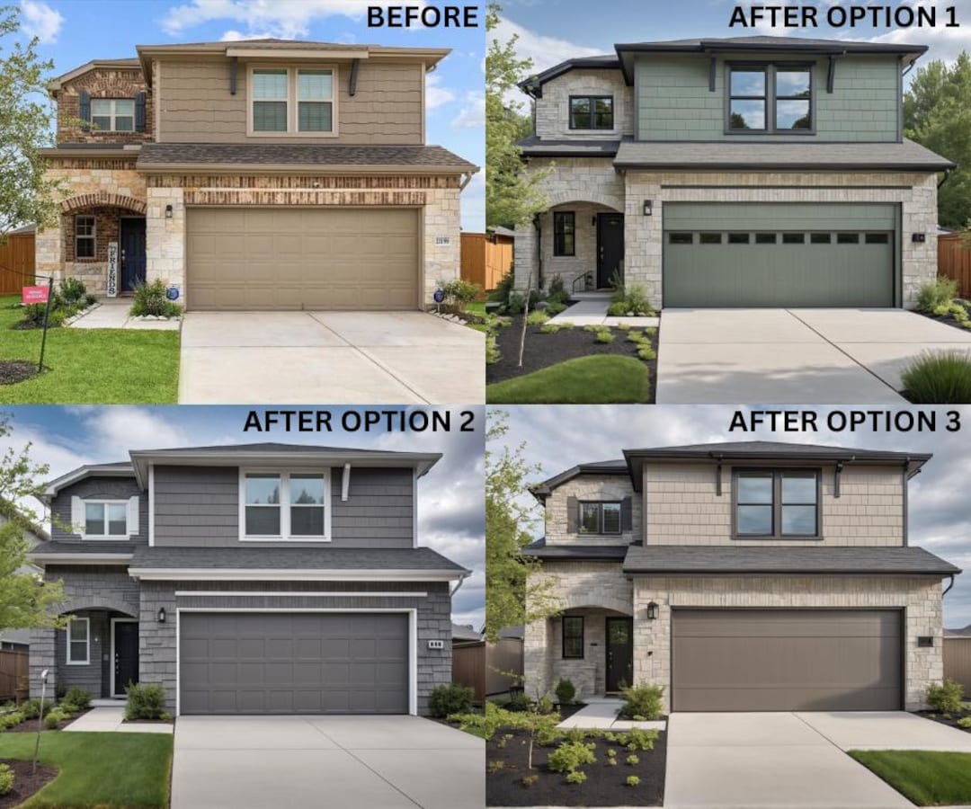 Exterior Renderings for House Improvement or Renovation, Realistic ...