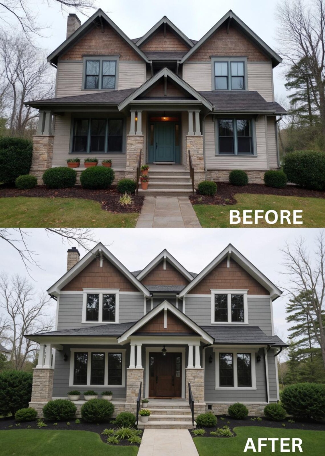 Custom Exterior Home Visualization: Realistic Digital Remodel Design - Etsy