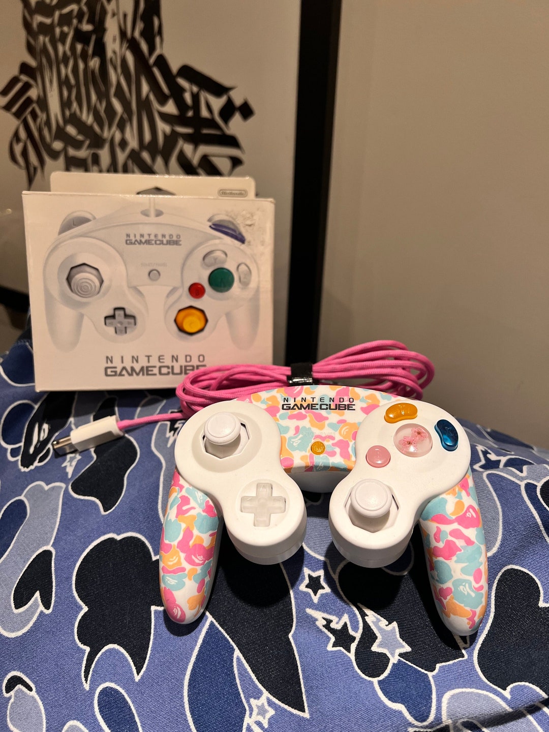 Custom Multi-camo Gamecube Controller Modded for Smash Bros New T3 ...