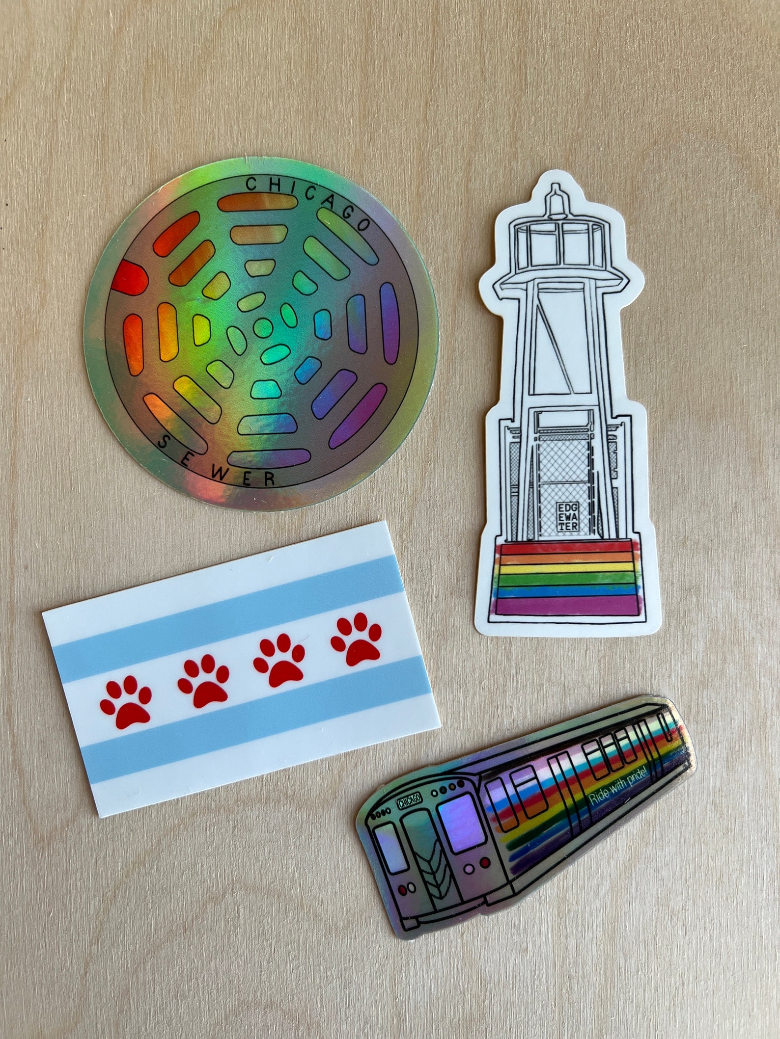 Chicago Sewer Pride Rainbow Manhole Cover Sticker - Etsy