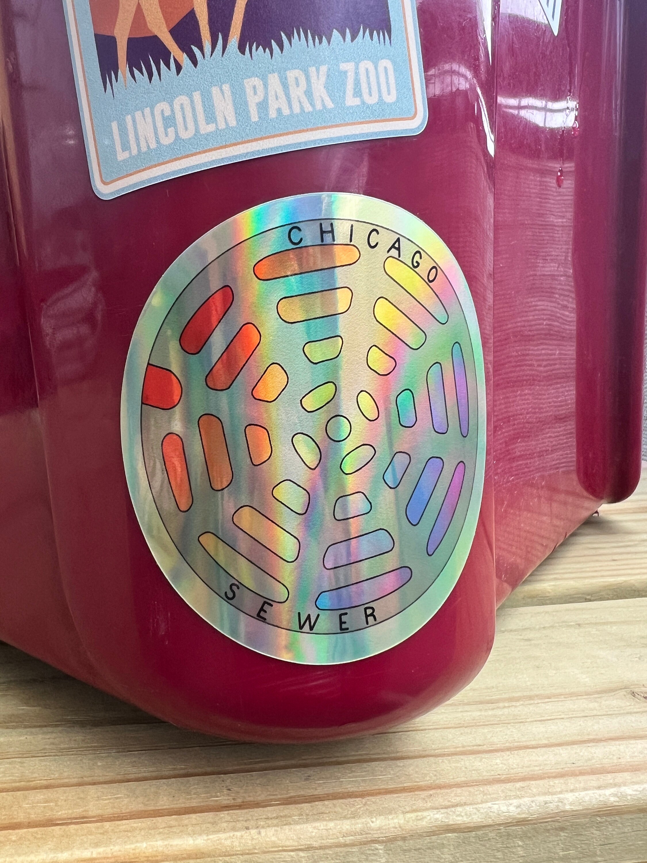 Chicago Sewer Pride Rainbow Manhole Cover Sticker - Etsy