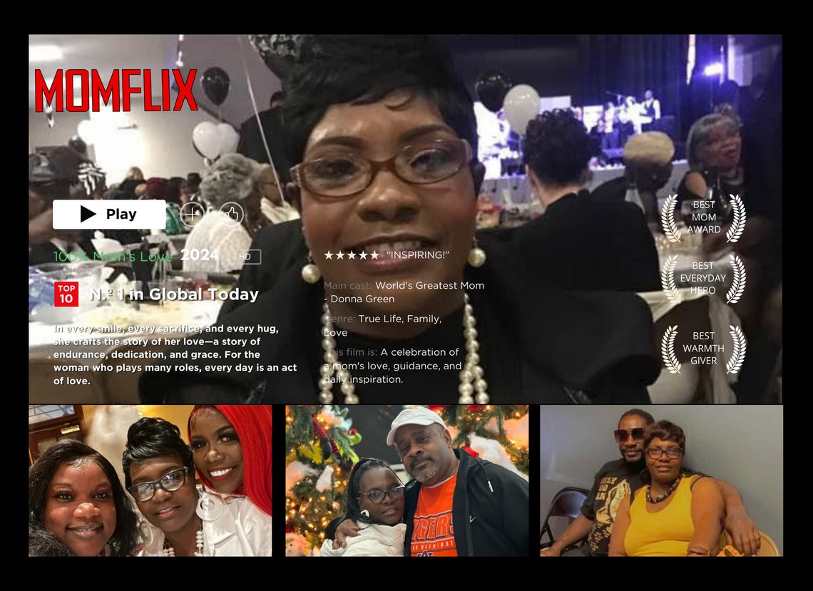 Netflix Mom Photo Frame Template/editable/canva Use Only - Etsy