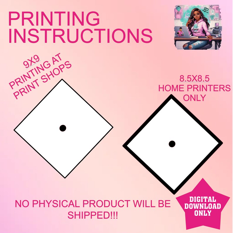 Custom Memorial Grad Cap Digital Design/download/please Read Item ...