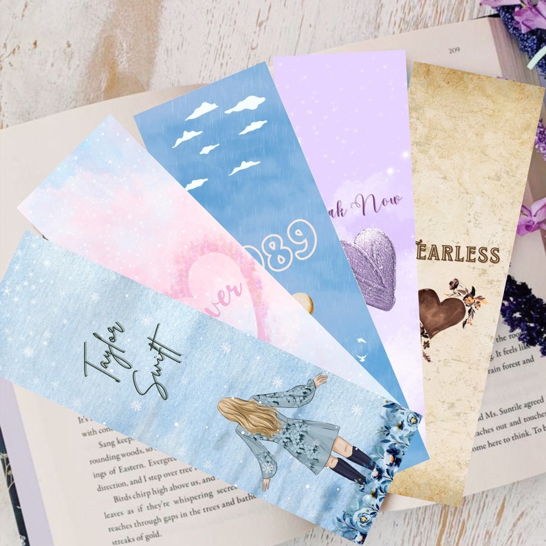 Taylor Swift Albums Themed Bookmarks Taylor Swift Bookmarks Taylor ...