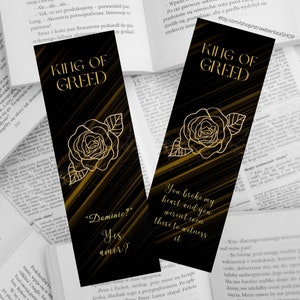 Kings of Sin Series Bookmark Ana Huang King of Wrath King of Pride King ...