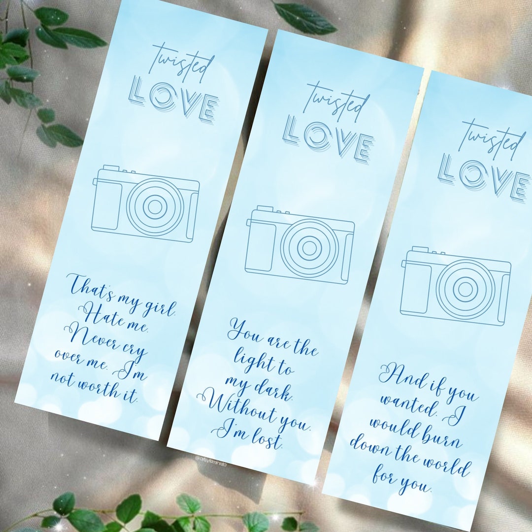 Twisted Love Bookmark Ana Huang Twisted Series Bookmark - Etsy
