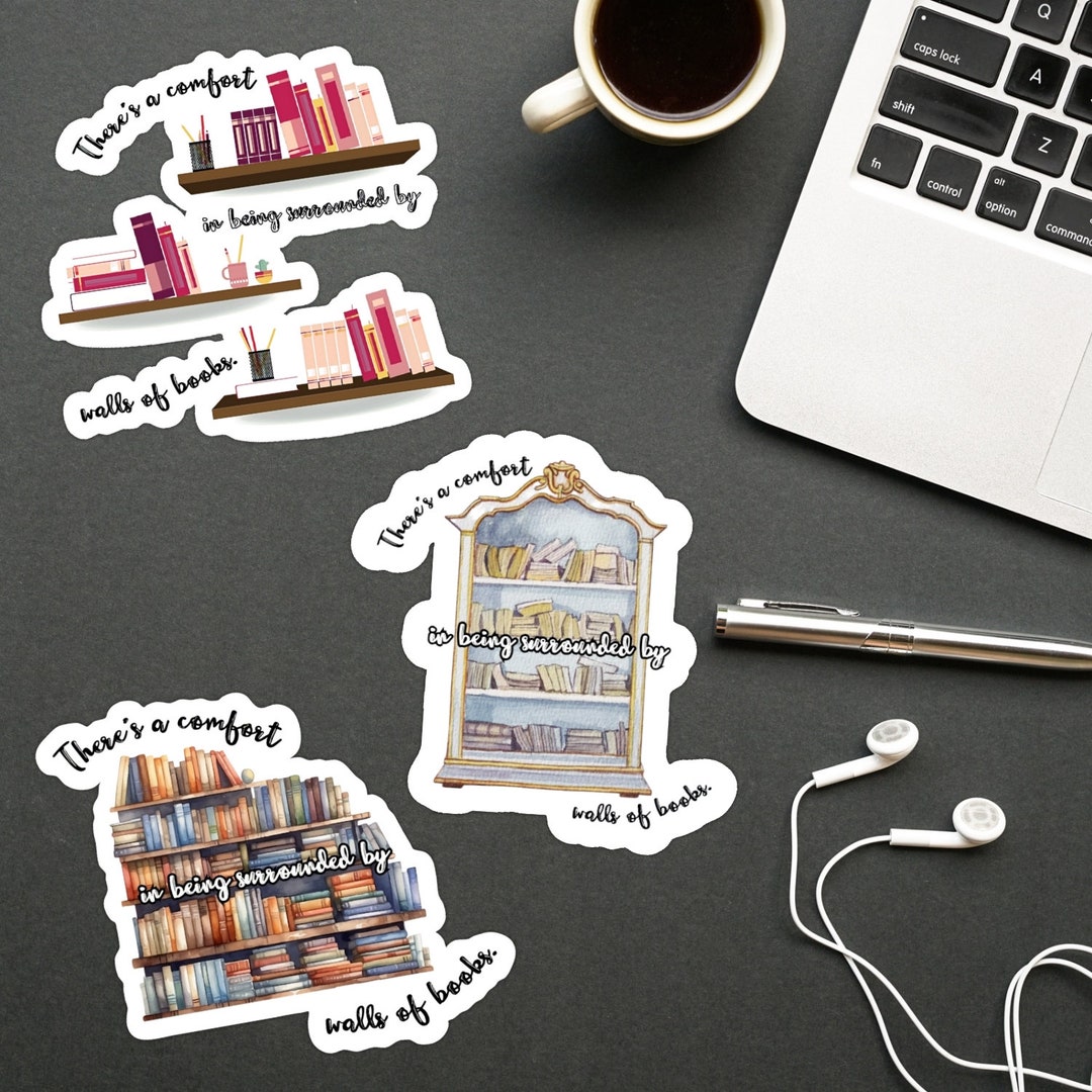 Bookish Gift Vinyl Sticker Die Cut Sticker Fridge Magnet Custom Shaped ...