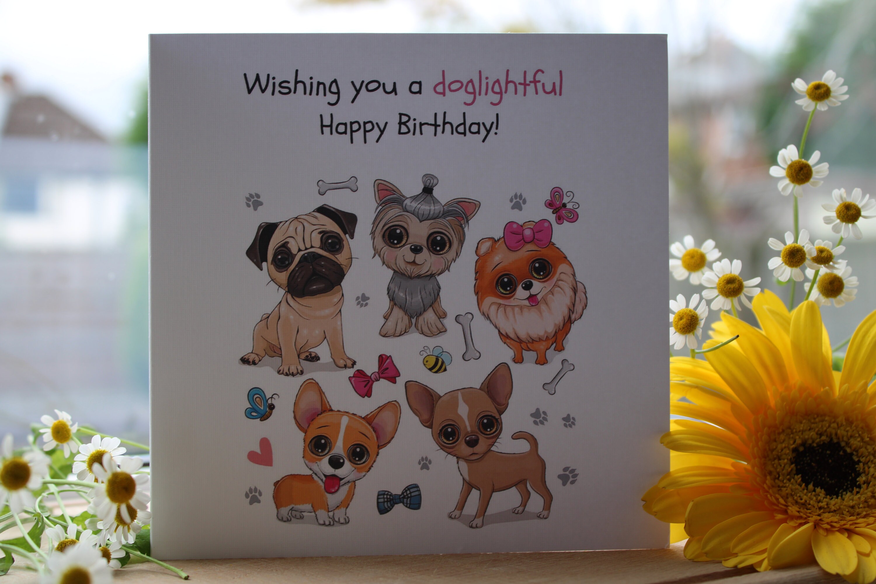 Cute From the Dog Happy Birthday Card BLANK INSIDE - Etsy