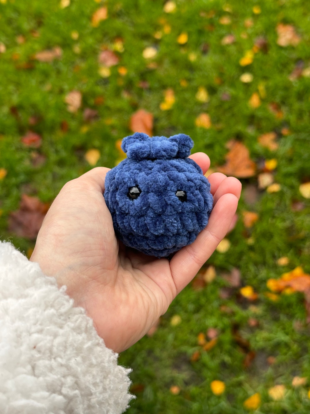 Mini Crochet Blueberry Amigurumi Plushie Handmade Veggiepals and ...