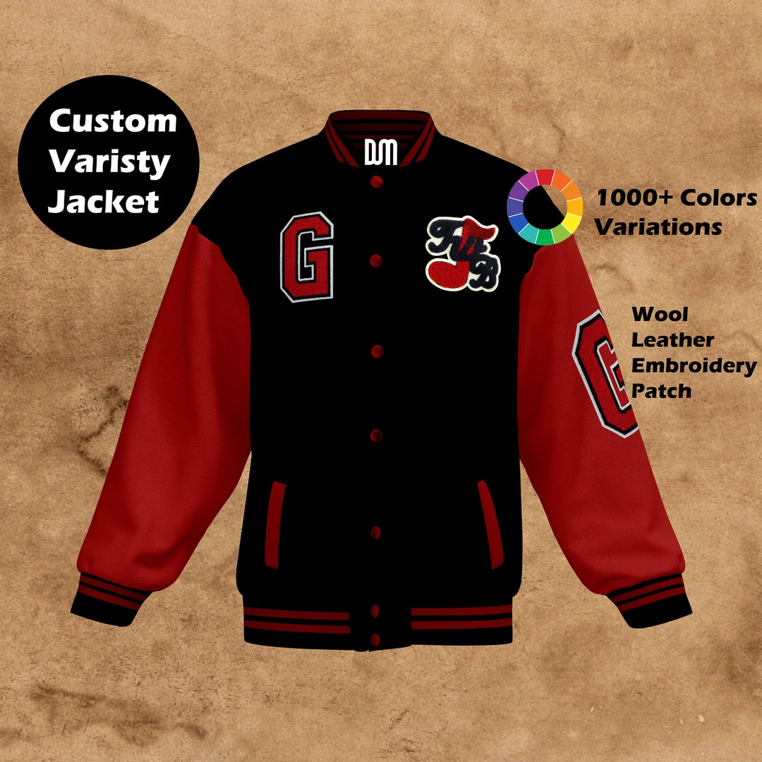 Custom Varsity Jacket With Your Logo and Design Baseball Custom Varsity ...