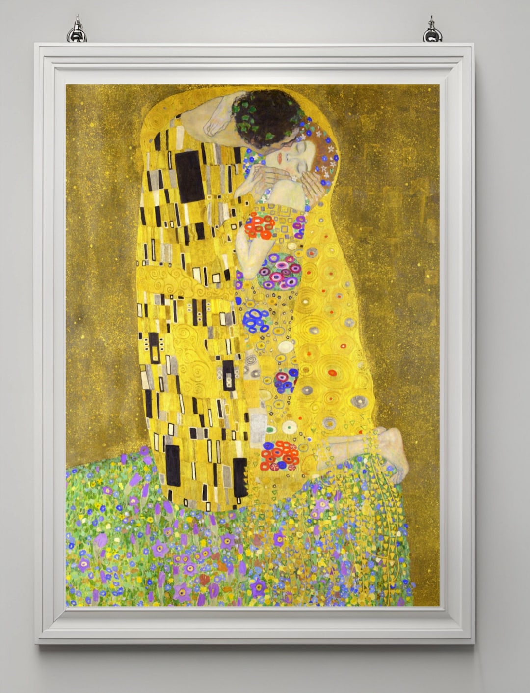 The Kiss, by World Renowned Artist, Gustav Klimt, Painted in 1907 in ...