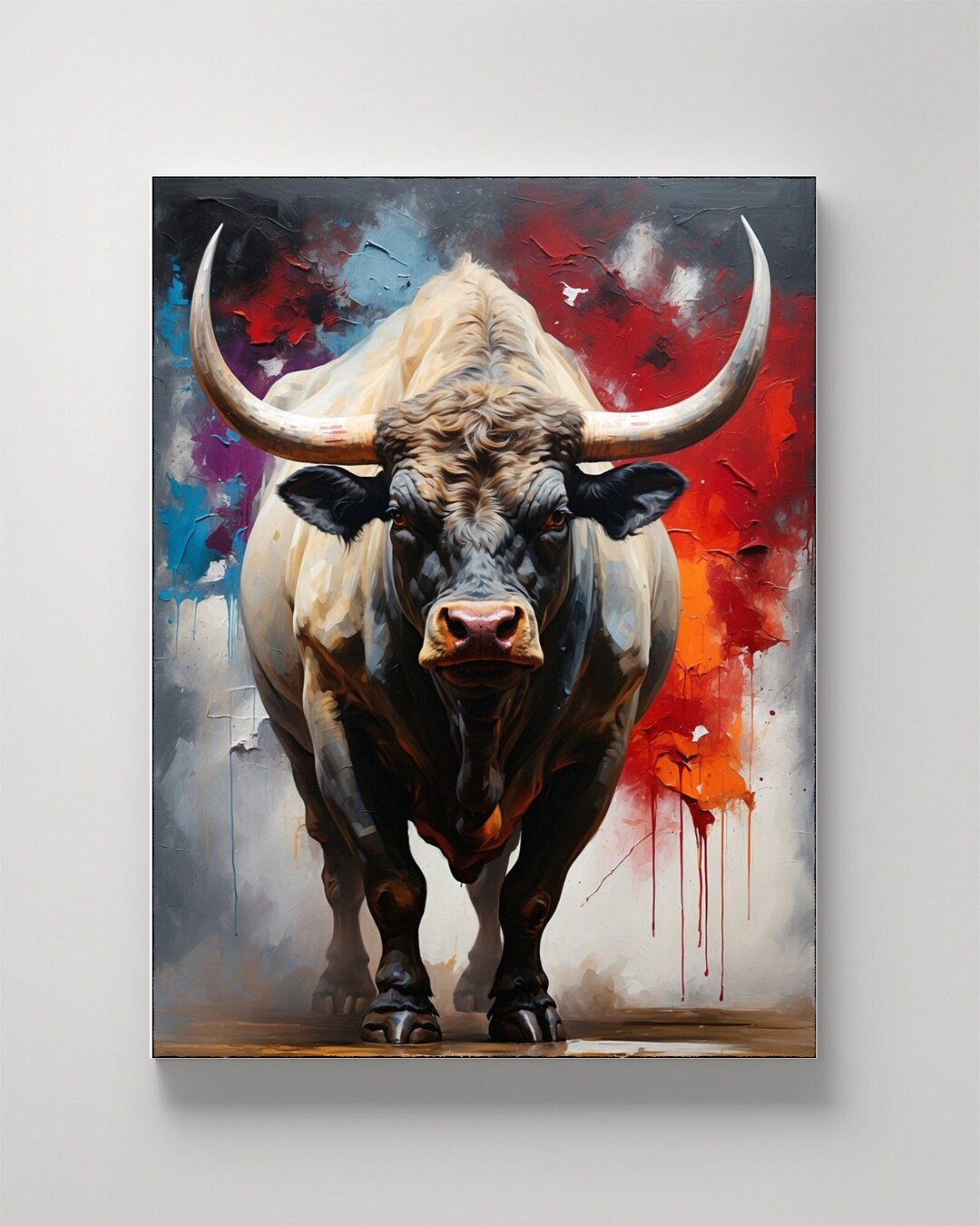 Raging Bull, Poster Art, Digital Print, Wall Art, AI Art, Home Decor ...