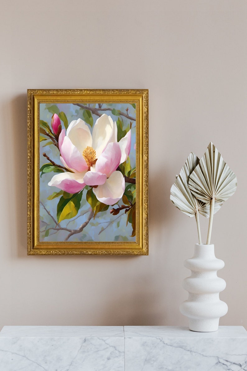 Magnolia Art Pintable, Magnolia Tree Wall Art, Magnolia Wall Art, Wall ...