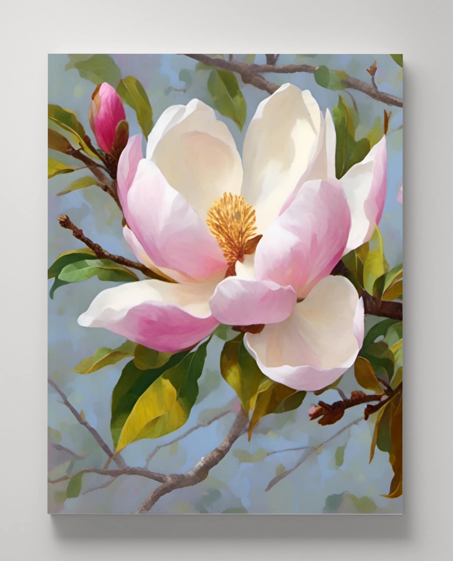 Magnolia Art Pintable, Magnolia Tree Wall Art, Magnolia Wall Art, Wall ...