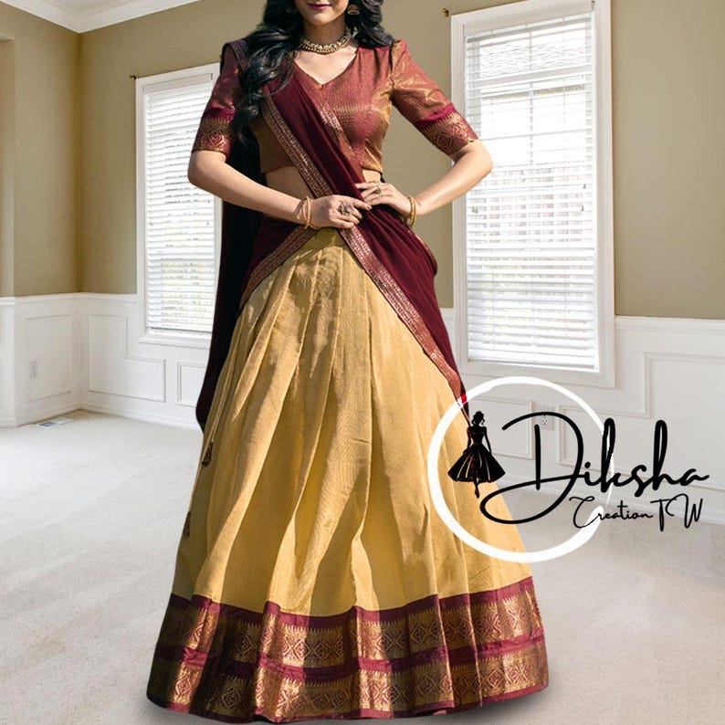 Blue Wedding Lehenga Choli Langa Voni With Dupatta Teen Lehenga ...